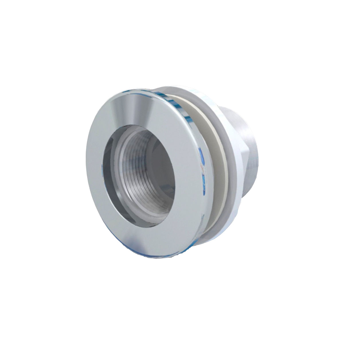 Virola aro cromado Ø 50 mm Vulcano para piletas de fibra de vidrio ...